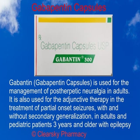 Gabantin (Gabapentin Capsules) | ODP