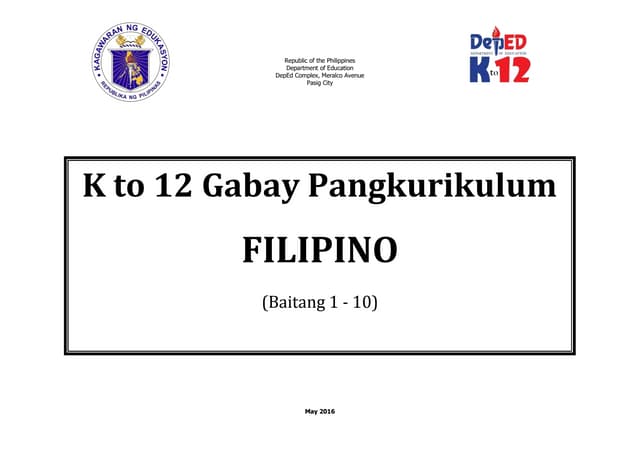 Filipino 2 Curriculum Guide rev.2016
