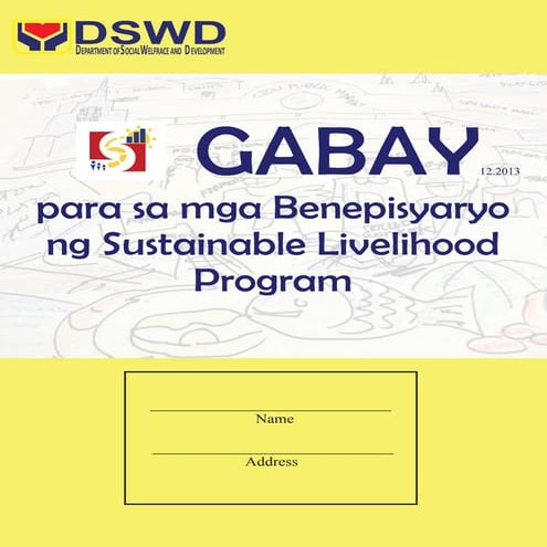 Gabay Workbook sustainable livelihood program | PDF
