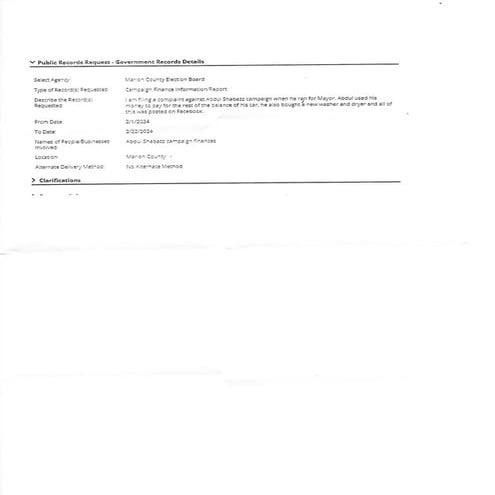 Gabe Whitley Election Complaint Against Abdul-Hakim Shabazz | PDF