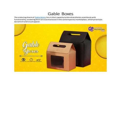 Gable Boxes | PDF