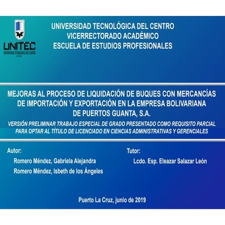 Presentación en power Point para defensa de tesis de Ing. Computación ...