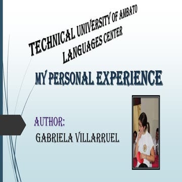 PERSONAL EXPERIENCE | PPTX | Christianity | Religion & Spirituality