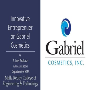 Gabriel cosmetics | PPTX