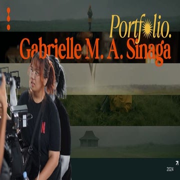 Gabrielle M. A. Sinaga Portfolio, Film Student (2024) | PDF