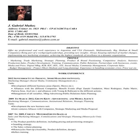 2016 Carlos resume JUNE | PDF