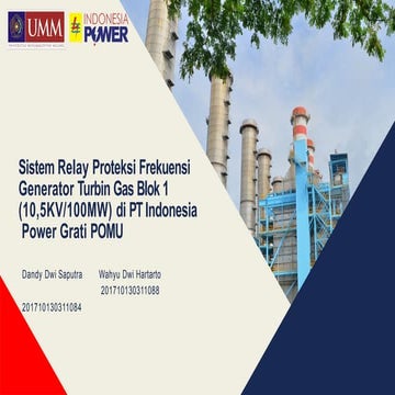 sistem relay proteksi frekuensi generator | PPTX