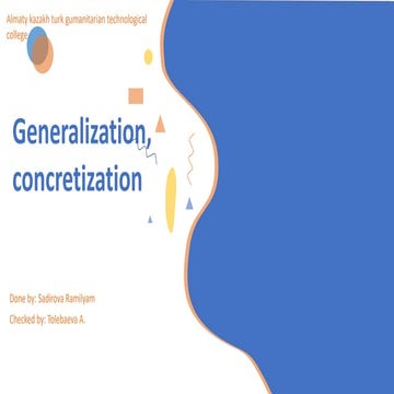 General concretization | PPTX