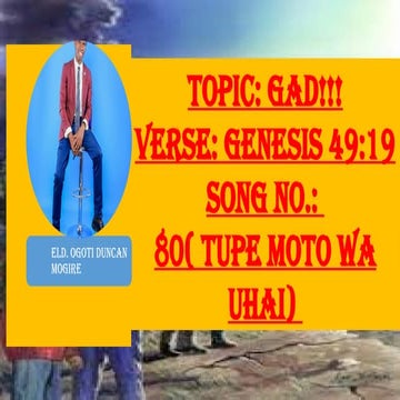 The tribe of GAD a son of Jacob patriarch | PPTX
