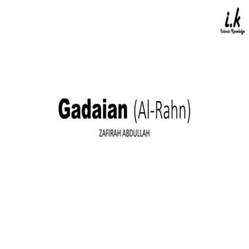Gadaian (Al-Rahn) | PPT