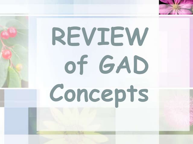 GAD-integration.pptx | Educational Assessment | Education