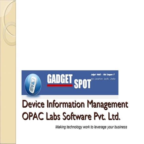 Gadget world-pr-v2.0 | PPT