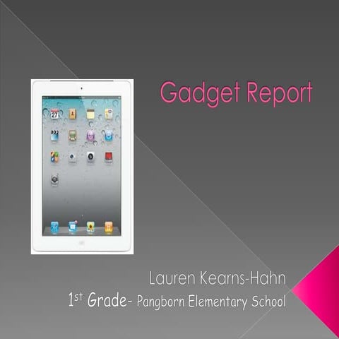 Gadget report | PPTX