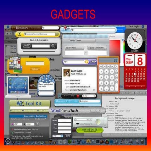 Pasos para inserta gadgets | PDF