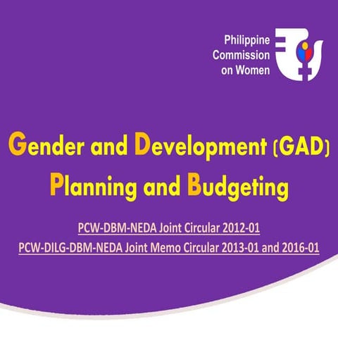 Deped Guidelines on the Preparation of GAD plans | PPTX
