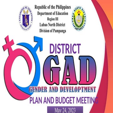 GENDER AND DEVELOPMENT PLAN AND BUDGET MEETING | PPT