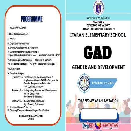 GAD PROGRAM 2024.pptx ready to print gad program | PPTX