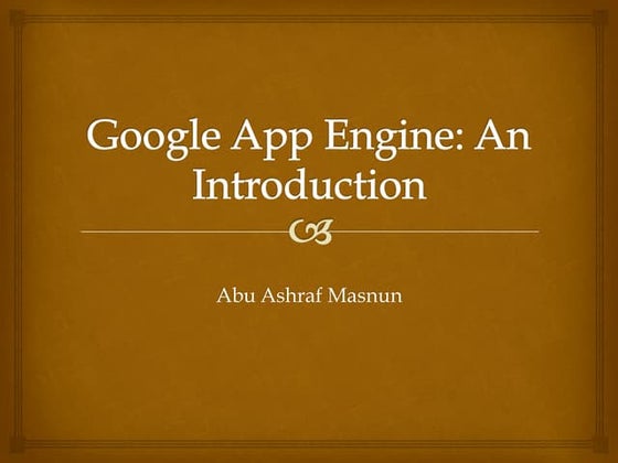 Google app engine | PPTX