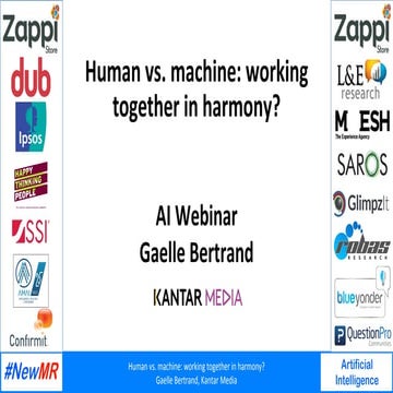 Human vs. Machine: working together in harmony? | PPT