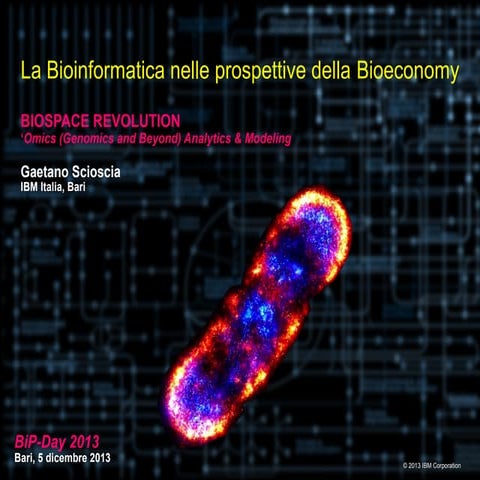 IBM Italia, Bari – La Bioinformatica nelle prospettive della Bioeconomy ...