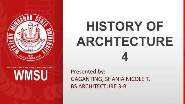 Hoa 4 - Philippine Architecture 1 | PDF