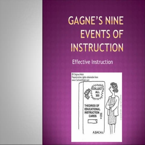Gagne’s nine events of instruction | PDF