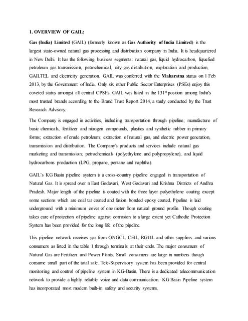 project on enhancement of LPG recovery, GAIL | PDF