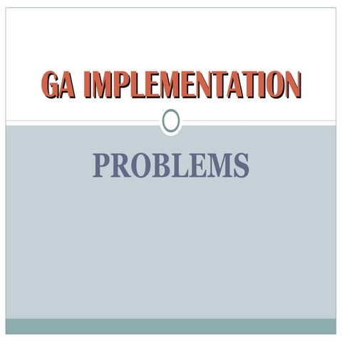 Ga implementation | PPT