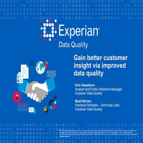 Gain better customer insight via improved data quality | PPT