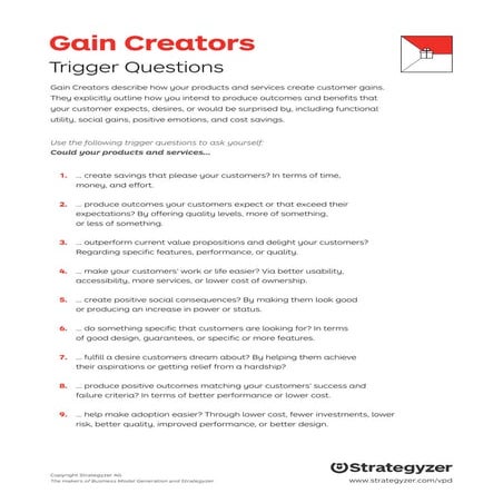 Gain creators-trigger-questions | PDF