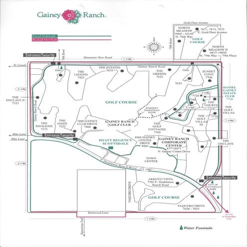 Gainey Ranch Community Map | PDF