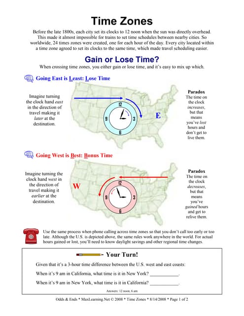 Time zones | PPT