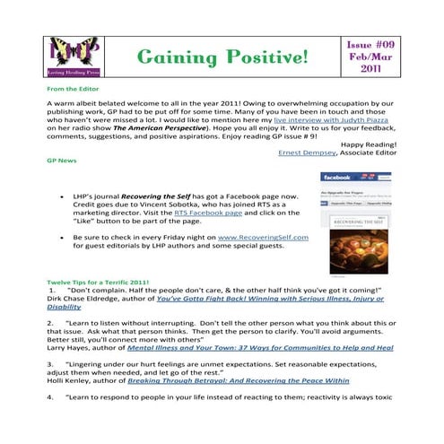 Gaining Positive Issue 9 | PDF