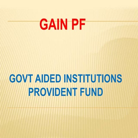 Gain pf ksgd ppt | PPT
