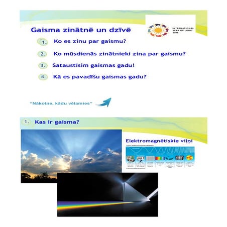 Gaismas gads zinātnē un dzīvē | PDF