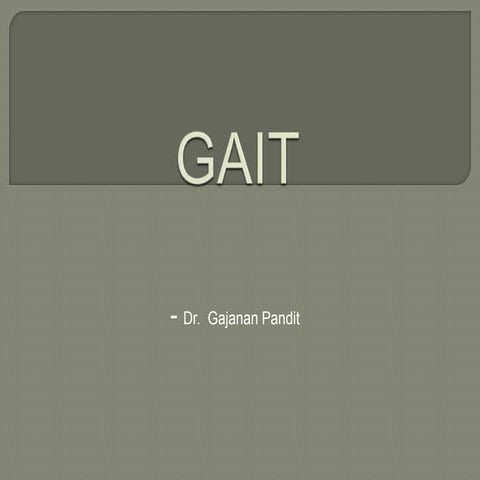 Pathological gait | PPTX