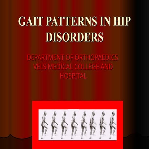 GAIT ANALYSIS - Normal Gait, Abnormal walking styles | PPT