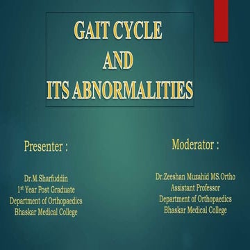 Abnormal Gait Pattern :Types and Causes. | PPTX