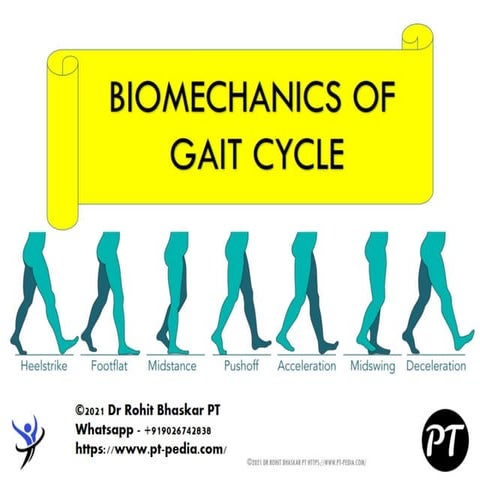 Gait Cycle - Phases & Analysis - Dr Rohit Bhaskar | PPT