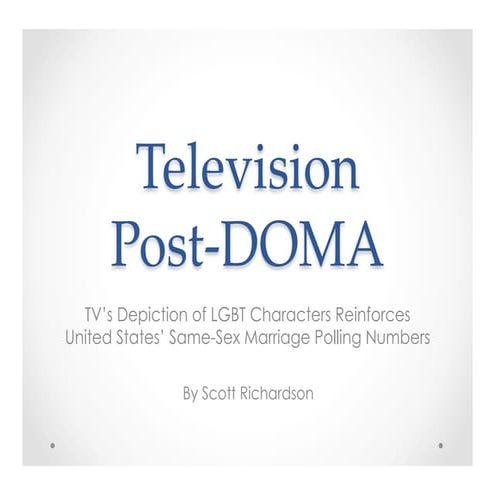 Television Post-Doma | PDF | History | Genres