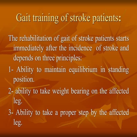 Hemiplegic Gait Rehabilitation | PPTX