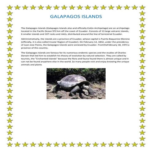 Galapagos islands | PDF
