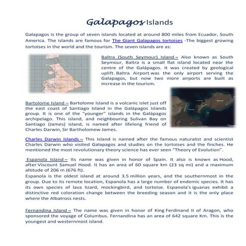 GALAPAGOS ISLANDS | DOCX