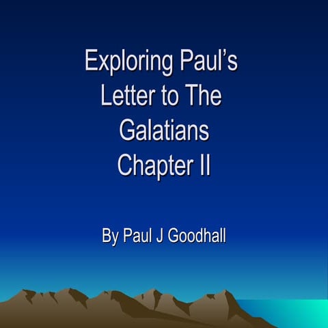 Galatians.Ppt Chapter Ii | PPT
