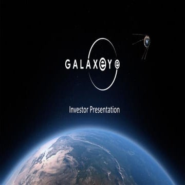 Galaxeye | PDF