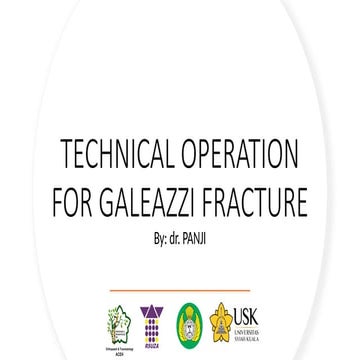 GALEAZZI_fractureeeeeeeeeeeeeeeeeeee pptx | PPTX