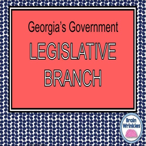Georgia's Legislative Branch | PPTX
