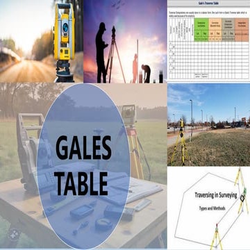 GALES TABLE surveying engineering. .pptx