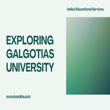 Exploring the Galgotias University Noida.pdf