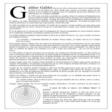 Galileo Galilei -Spanish | PPTX